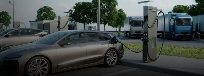 Alpitronic hypercharger HYC400 DC-Ladesäule mit bis zu 3 CCS-Steckern ...